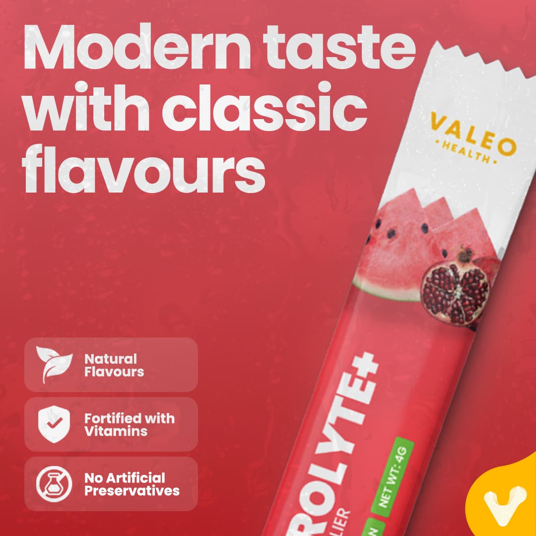 Valeo Hydration Electrolyte+ | 20 Stick Packs | Feelvaleo